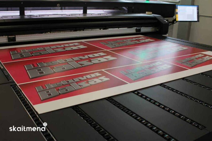 Spauda ant PVC plastiko | Skaitmena