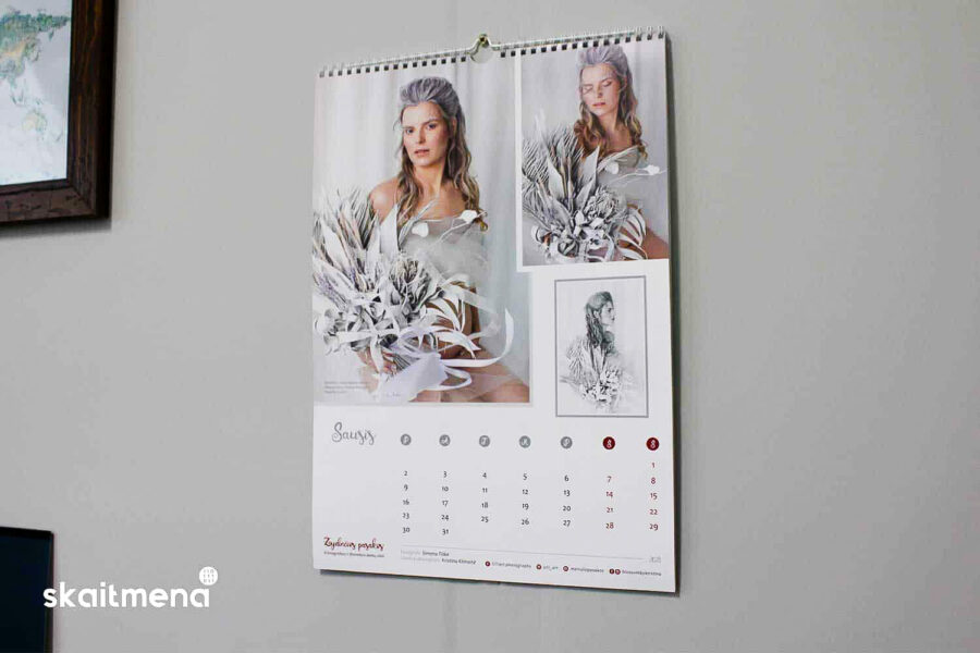 Kalendorių gamyba 2025 | Staliniai ir trijų dalių kalendoriai