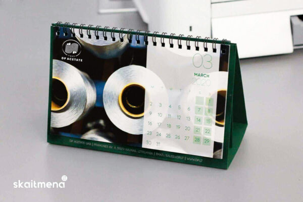 Kalendorių gamyba | Staliniai ir trijų dalių kalendoriai | Skaitmena